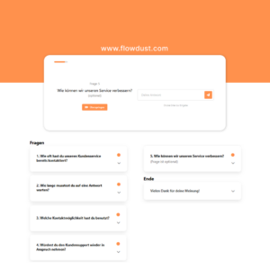 Mit dem neuen Flowdust Hub Umfragen und Formulare erstellen